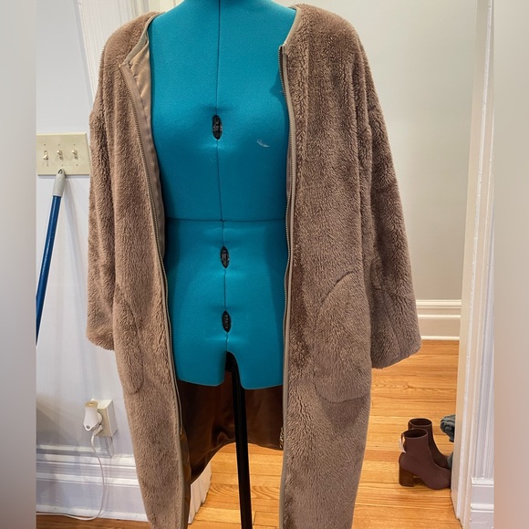 beppo | Jackets & Coats | Fuzzy Japanese Pea Coat Silky Inside Feel ...